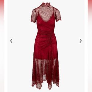 Jonathan Simkhai | Dresses | Jonathan Simkhai Siren Red Satin Lace ...